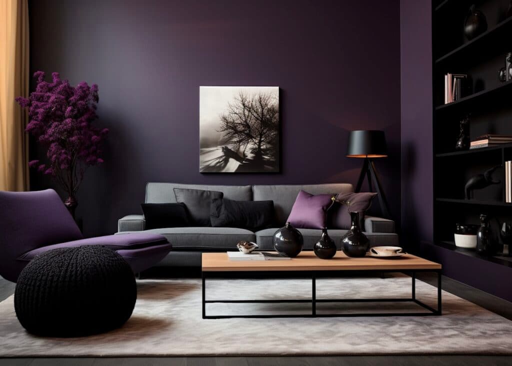 Déco couleur pourpre : une toile de fond royale pour votre intérieur