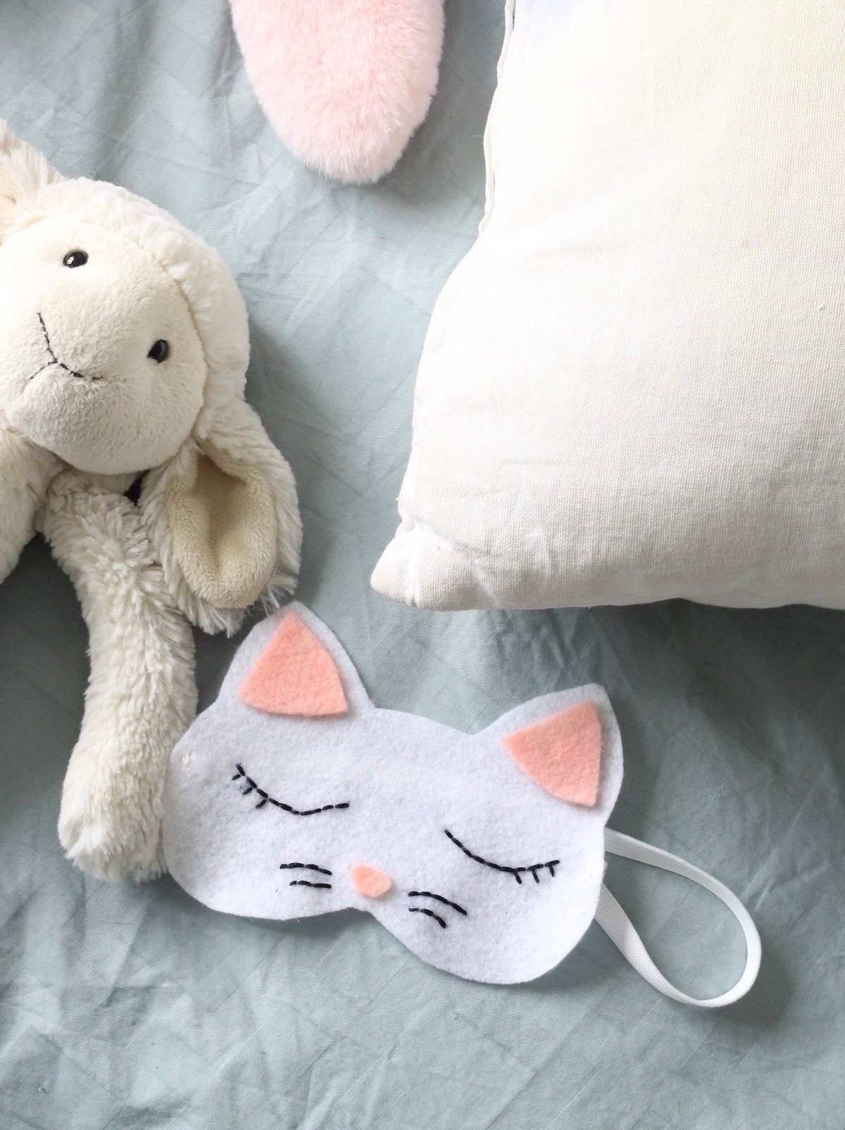 Masque de nuit diy, le masque feutrine animal à coudre soi-même - Clem ...